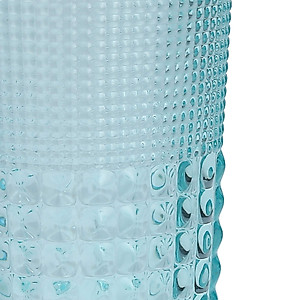 Fortessa Malcolm Double Old Fashioned Cocktail Glass 6 Pack, 11.5-Ounce, Pool Blue