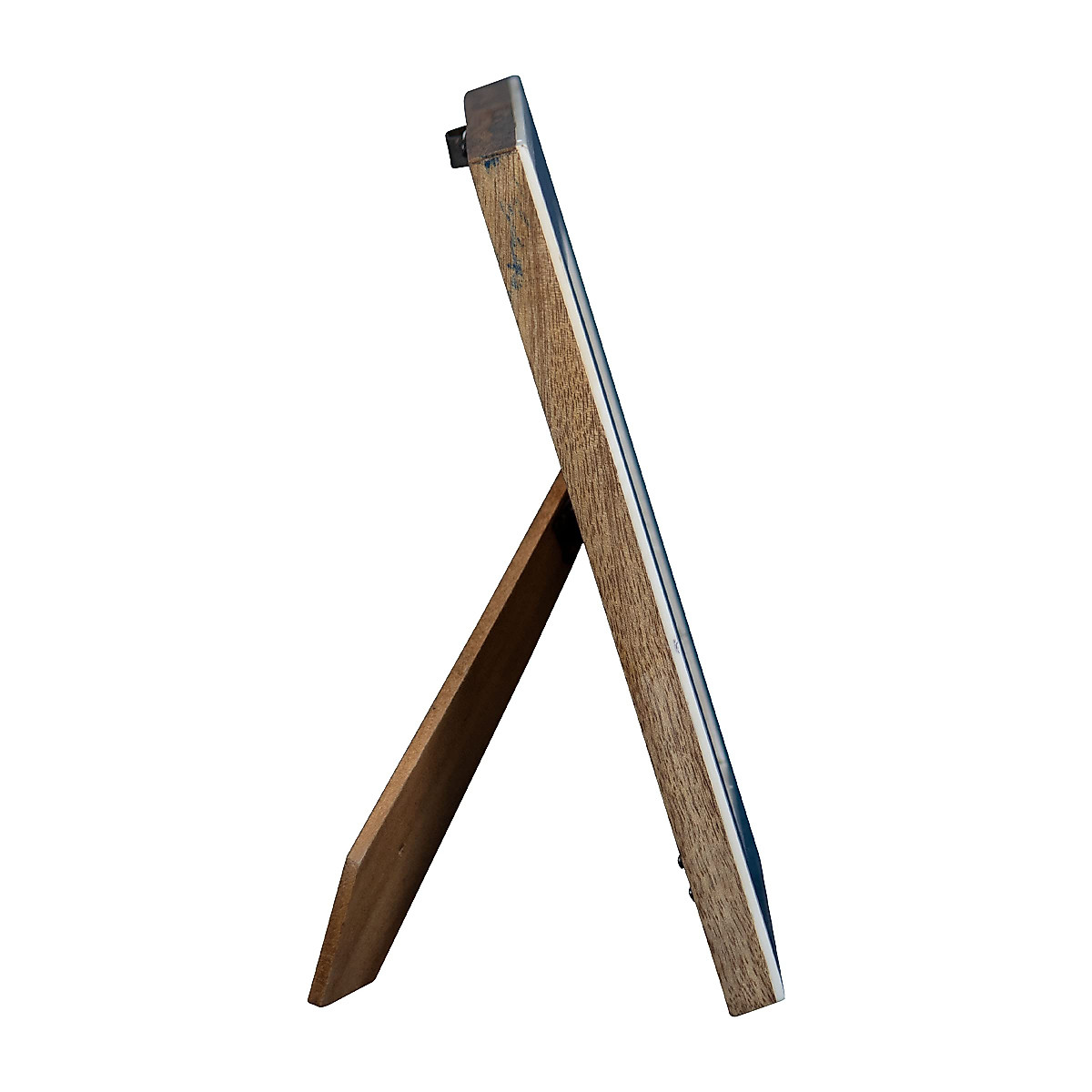 Foreside Home & Garden Blue and White Resin 4x6 Inch Wood Decorative Picture Frame FFRD09977