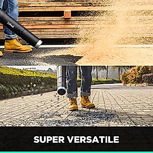 Litheli Cordless Leaf Blower 40V, Battery Leaf Blowers for Lawn Care, with Brushless Motor, Axial Blower for Blowing Leaf, Dust, Snow, Debris, with 2.5Ah Battery & Charger Included, Black