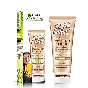 Garnier Skin Renew Miracle Skin Perfector B.B. Cream, Light and medium, 2.5 Fluid Ounce
