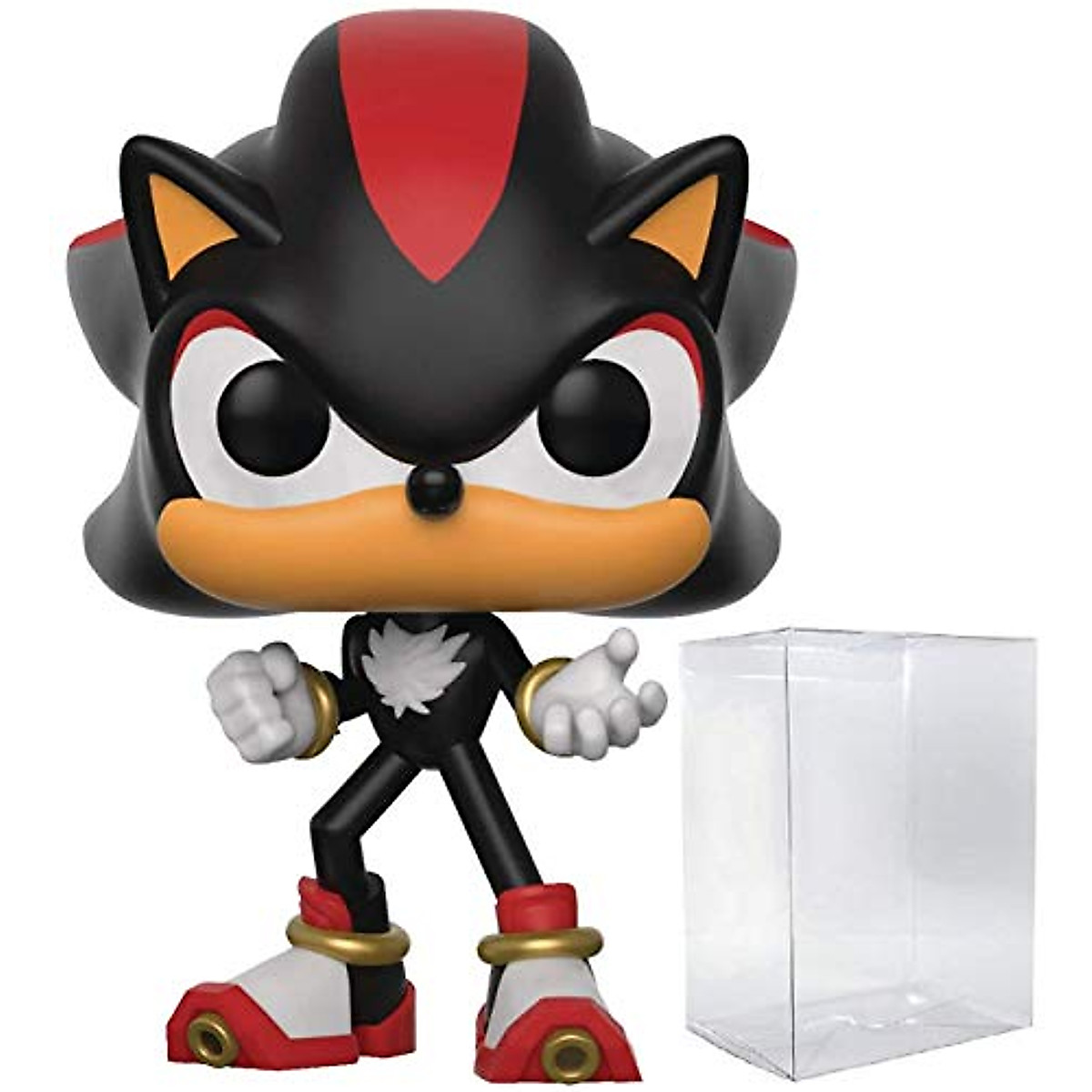 POP Sonic The Hedgehog - Shadow Funko Vinyl Figure (Bundled with Compatible Box Protector Case), Multicolor, 3.75 inches
