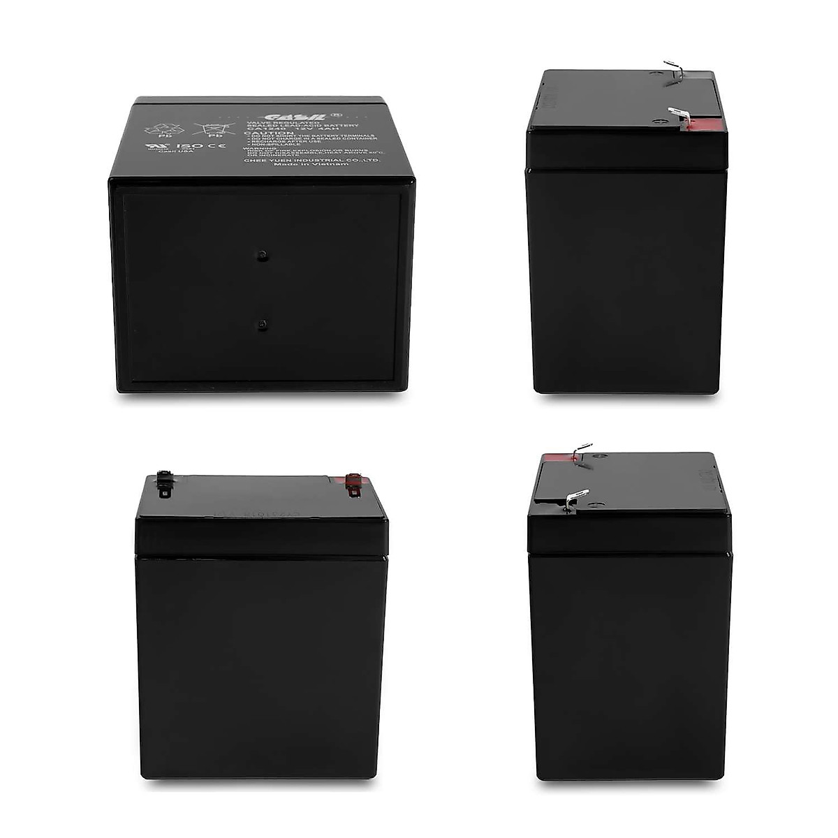 Casil Inovel Power Genuine CA1240 12v 4ah Rechargeable Alarm Battery for ADI Ademco 467, ADT 804302 12v 4.5ah, DSC Security Panel, Power Patrol for SLA1056, Vista 20P ADT (CA1240 Alarm Battery)