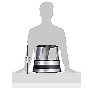 Kik-Step Steel Step Stool, 2-Step, 350 lb Capacity, 16" Dia. x 14.25h, Silvertone