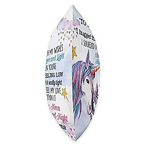 To our Granddaughter i hugged this soft pillow squeezed it Throw Pillow, 18x18, Multicolor