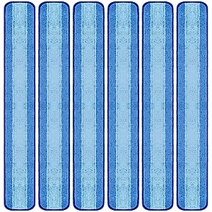 LTWHOME 36 Inch Microfiber Wet or Dry Mop Refill Pads for Hardwood Floor Commercial Supplies (Pack of 6)