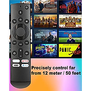 NS-RCFNA-19 NSRCFNA19 Voice Remote Control Replacement for Insignia Fire TV Edition Televisions NS-32DF310NA19 NS-39DF510NA19 NS-50DF710NA19 NS-55DF710NA19 NS-24DF310NA19 NS-43DF710NA19