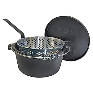Bayou Classic 7460 Dutch Oven with Basket, 8-1/2-Quart