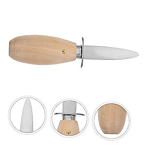 UPKOCH 1pc Consumption Knife Crab Opener Ar Multitool Oyster Opening Tool Cookies Cutter Kitchen Utensil Sets Household Tool Set Multifunctional Seafood Tool Kitchen Supply Wood Gadgets