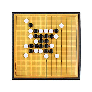 Larcele Folding Magnetic Go Game Set with Stones and Go Board for Travel CXWQ-01 (Small)