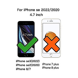 Chirano Case Compatible with iPhone SE 2022,SE2020, iPhone 7 and iPhone 8, Only for 4.7 inch iPhone, Clear