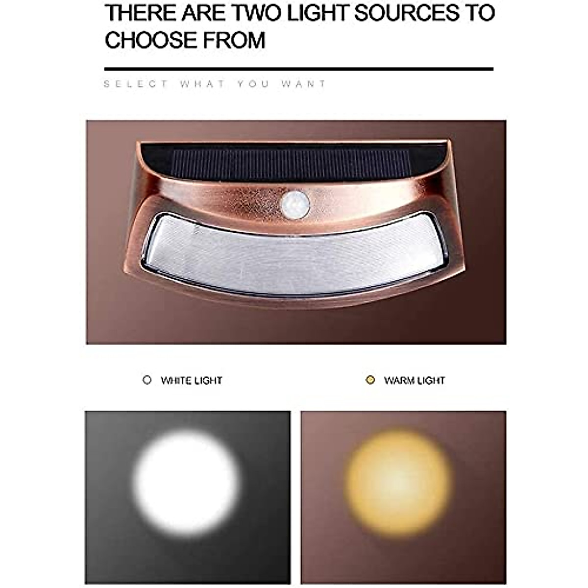 Solar Lights Outdoor Solar Wall Light Home Outdoor Garden Retro Decorative Wall Waterproof Solar Wall Lamp Solar Motion Sensor Lights Wide Angle Security for Patio, Fence, Yard, Garden, Garage, Stairw