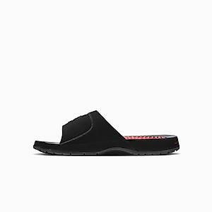 Nike Men's Jordan Hydro 8 Retro Slides, Black/Red/White/Maize, 10