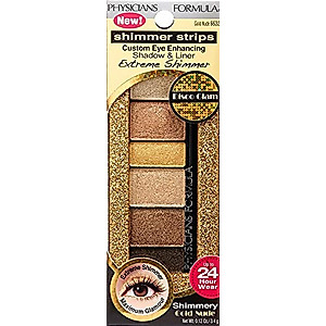 Physicians Formula Strips Custom Eye Enhancing Extreme Shimmer Shadow and Liner Disco Glam, Gold Nude, 0.12 Ounce