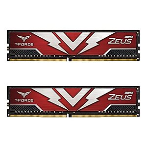TEAMGROUP T-Force Zeus DDR4 32GB Kit (2 x 16GB) 3200MHz (PC4 25600) CL16 Desktop Gaming RAM Memory Module - TTZD432G3200HC16FDC01