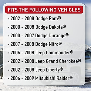 Ignition Coil Pack Set of 6 - Replaces 56028138AF, C1231 - Compatible with Dodge, Jeep Vehicles - 2002-2008 Ram 3.7 & 4.7L - 2000-2008 Dakota, Durango - 2002-2008 Grand Cherokee, Liberty