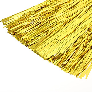 KADUOS 3 Packs 10 Feet Foil Fringe Garland Gold Streamers for Birthday Graduation Banner Disco Party Decorations