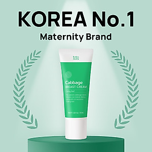 tntnmom's Cabbage Breast Cream 3.38 Oz with Special Cooling Ball applicator | For Engorgement, Mastitis, Stop Lactation | Trusted by Korea Mother, Breastfeeding Essencial