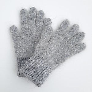 Warm Wool Gloves for Winter/Knitted Gloves with Goat Down for Women and Men (Large)
