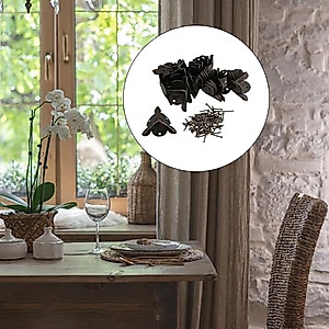 BQLZR Corner Ornament 24x24mm Vintage Bronze Metal Decorative Corner Bracket for Box Pack of 20