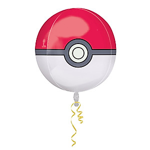 Anagram International - Orbz Pokemon Ball 15" x 16" Foil Balloon