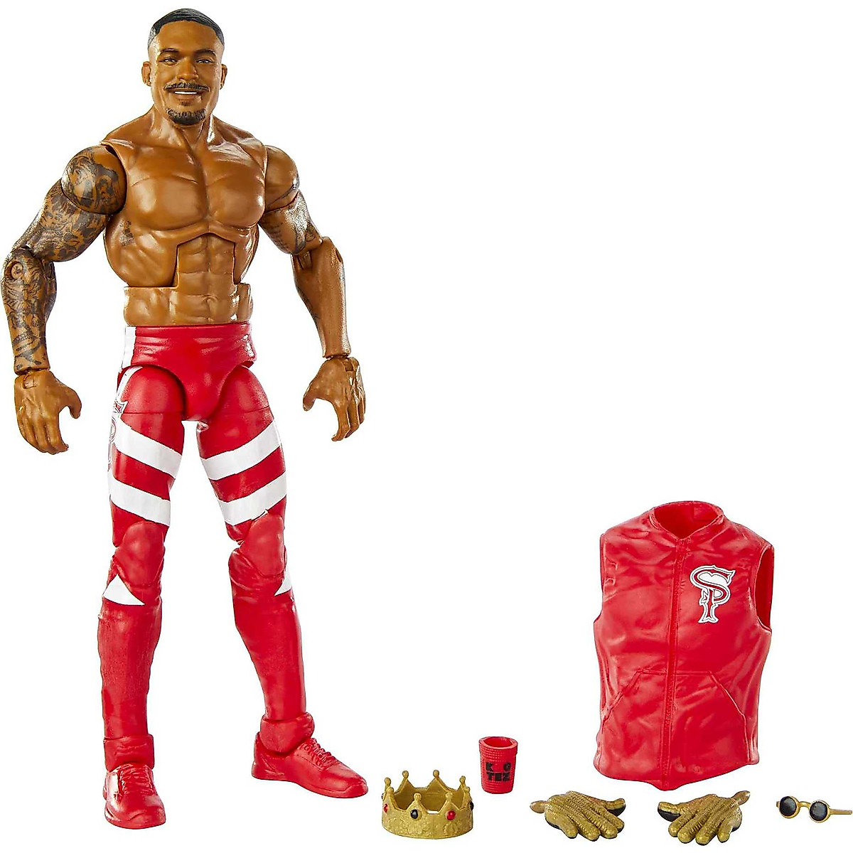WWE Montez Ford Elite Collection Series 81 Action Figure 6 in Posable Collectible Gift Fans Ages 8 Years Old and Up​