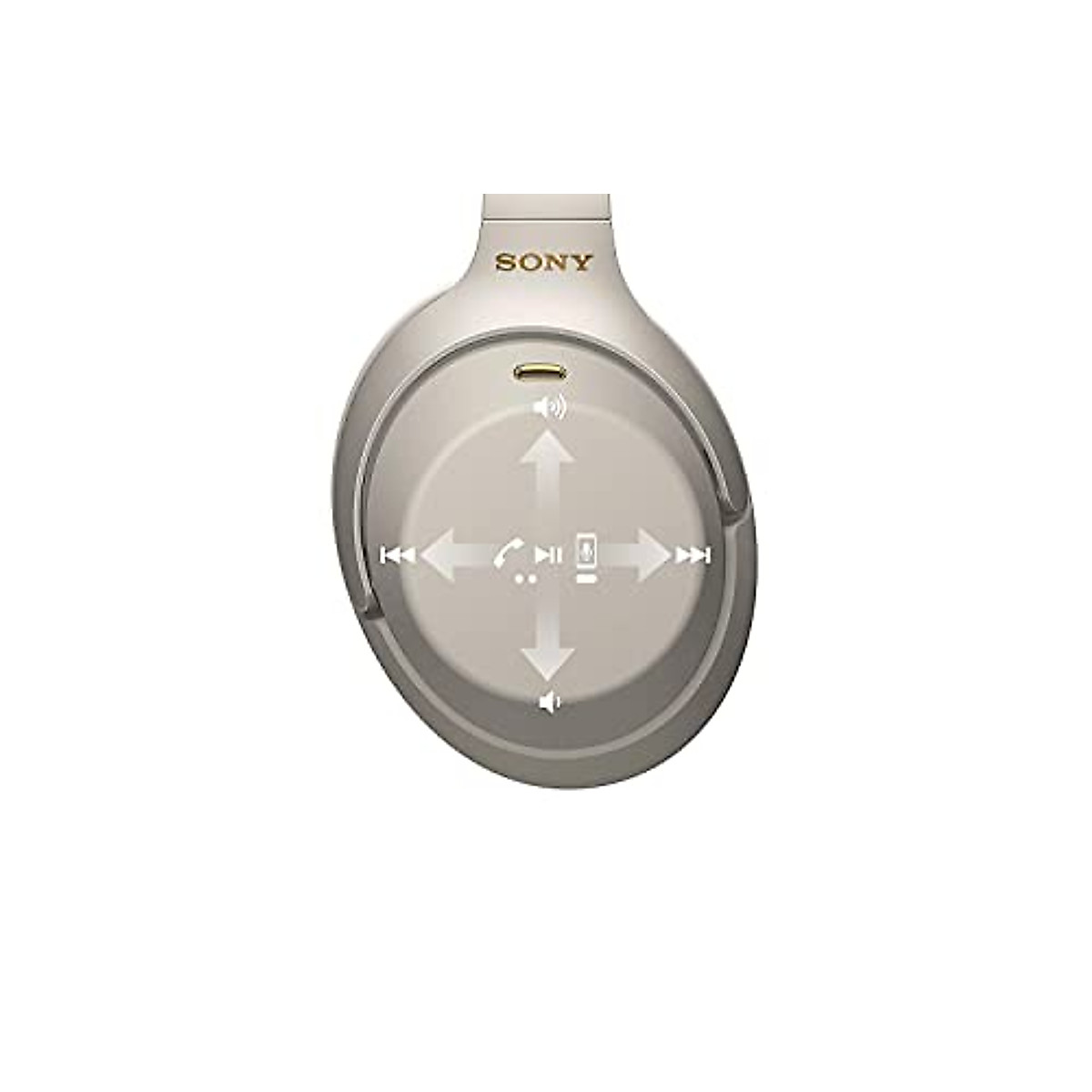 SONY WH1000XM3 Bluetooth Wireless Noise Canceling Headphones Silver WH-1000XM3/S (Renewed)