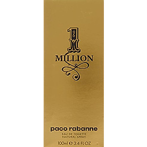 Paco Rabanne 1 Million for Men Eau de Toilette Spray, 3.4 Ounce