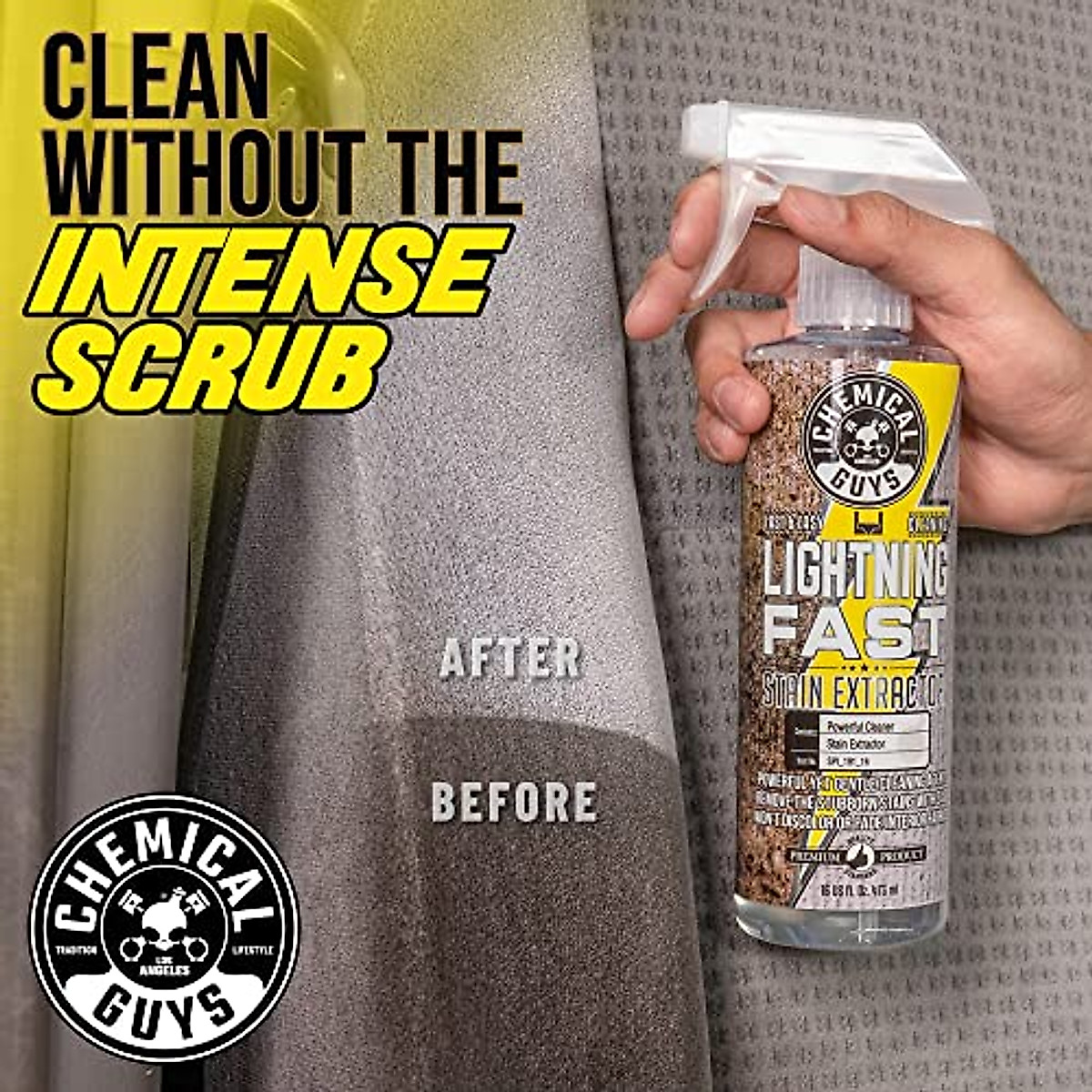 Chemical Guys SPI_191_16 Lightning Fast Carpet and Upholstery Stain Extractor & SPI_993_16 Nonsense All Surface Cleaner Safe for Home, Garage, Cars, Trucks, SUVs & More, 16 fl. Oz, Unscented