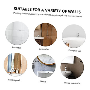 ULDIGI 1 Set Wall Mounted Bathroom Storage Rack Versatile Shower Organizer and Toilet Holder Stand Practical Floating Shelf for Home Organization and Sundries Storage