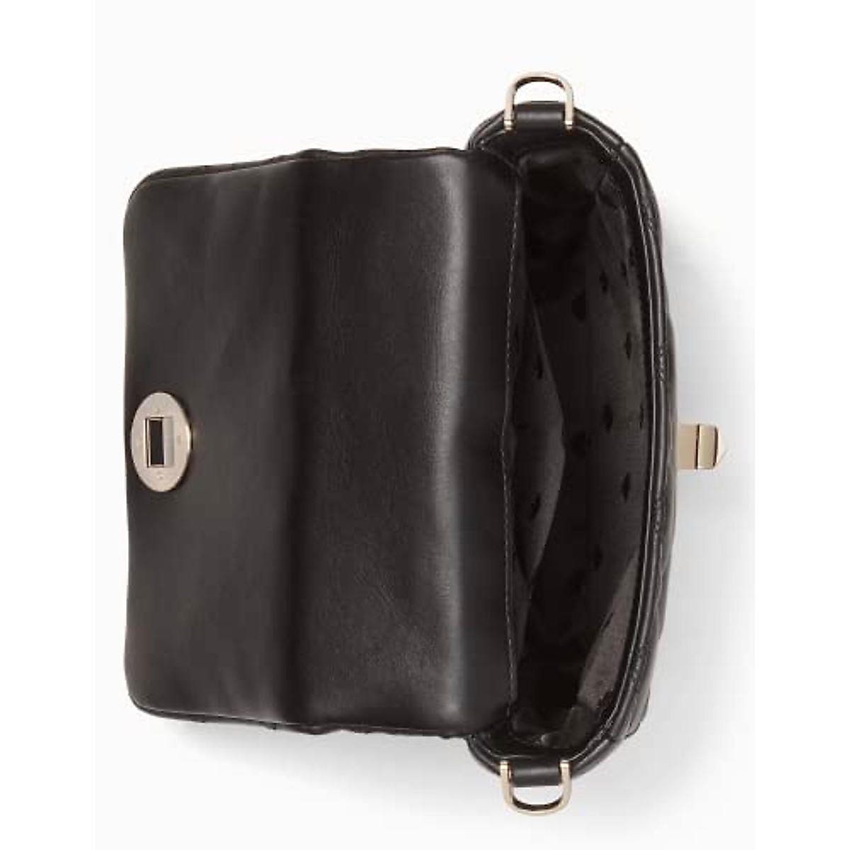 Kate Spade New York Natalia Quilted Leather Square Crossbody (Black)