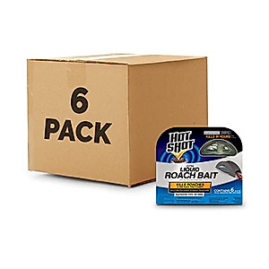 Hot Shot Liquid Roach Bait, Home Insect Killer, 6 Count (Pack of 6)