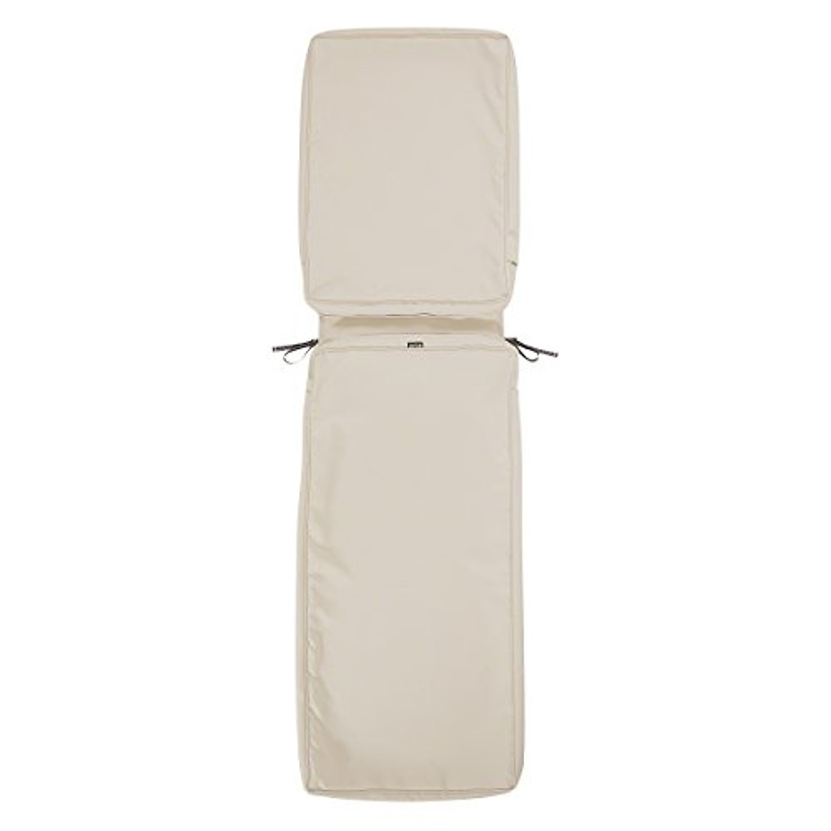 Classic Accessories Montlake FadeSafe Water-Resistant 72 x 21 x 3 Inch Outdoor Chaise Lounge Cushion Slip Cover, Patio Furniture Cushion Cover, Antique Beige, Patio Furniture Cushion Covers
