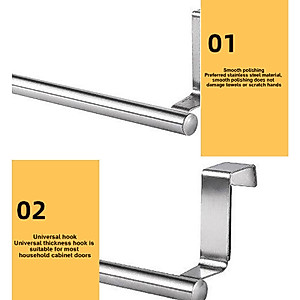 Door Hanging Towel Holder - Overdoor Towel Hanger, Easy to Install Hanging Towel Rack | Adjustable Over The Door Towel Storage Towel Stand, Multi Hanging Towel Rail for Bathroom Kitchen Bedroom