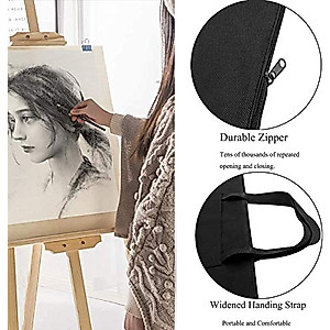 Canvas Art Portfolio Carry Bag Large Size A2 Artist Portfolio Case Drawing Board Bag Lightweight Poster Board Storage Bag Artwork Drawing Painting Photography SketchingArt Supplies Organizer (68x53CM)