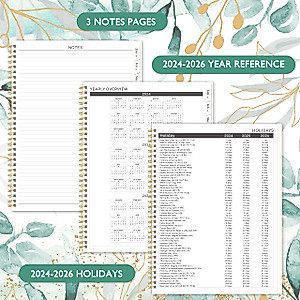 2024-2025 Monthly Planner - Monthly Planner 2024-2025, January 2024 - December 2025, 8.5" x 11", 2 Year Monthly Calendar, Monthly Planner 8.5''x11'' with Monthly Tabs, Double Back Pocket, Large Blocks