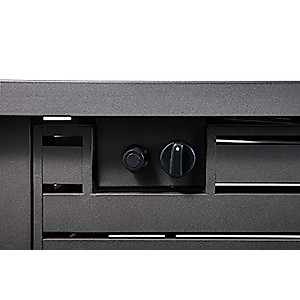 Hanie Design Parkside Gas Fire Table,Black