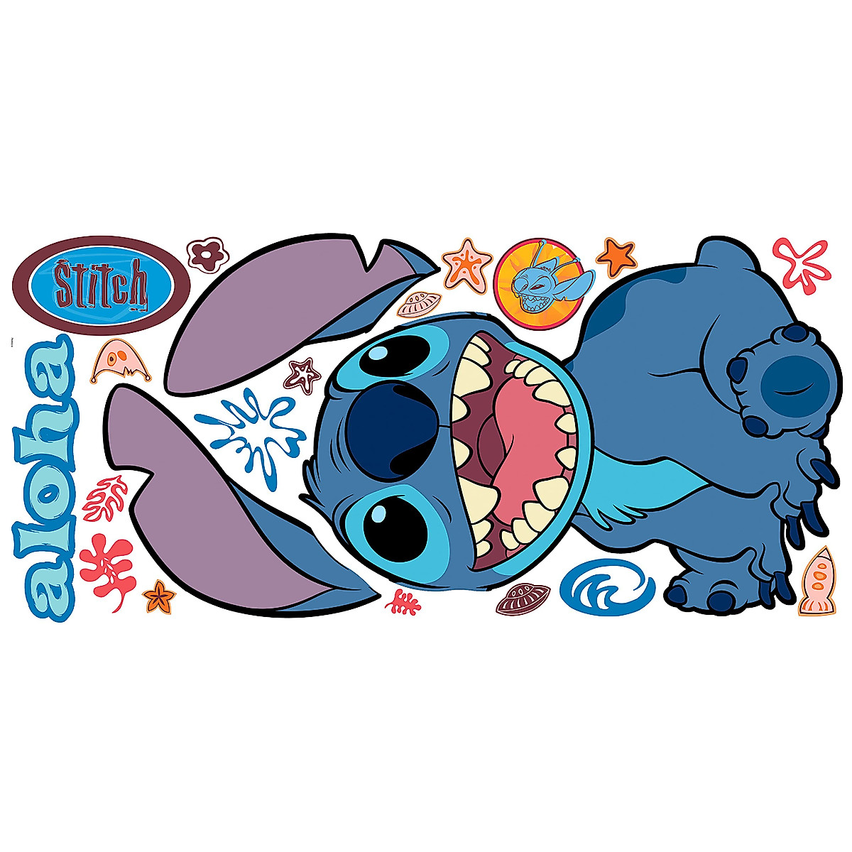 Roommates Disney Stitch Giant Peel & Stick Wall Decals by RoomMates, RMK5110GM