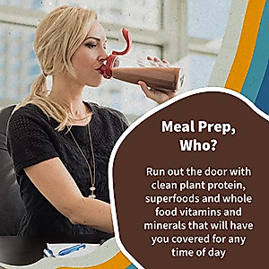 Tasty Organic Chocolate Meal Replacement Shake Vegan - Garden of Life - 20g Complete Plant Based Protein, Greens, Digestive Enzymes, Pro & Prebiotics for Easy Digestion – Non-GMO, Gluten-Free, 2.4 LB