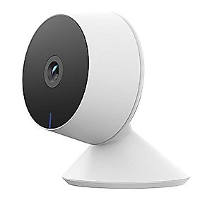Feit Electric CAM1/WIFI 1080p HD Indoor WiFi Smart Home Security Camera with Night Vision, 2-Way Audio, Works with Alexa & The Google Assistant, White