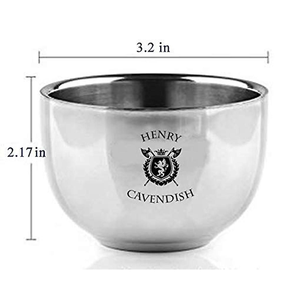 Henry Cavendish® Stainless Steel Shaving Soap Bowl. Enhance Your Shave with the Best Mug and buy yourself a Good Shaving Brush.