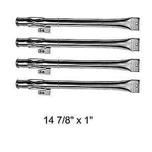 Sunshineey Gas Grill Replacement Parts Kit Stainless Steel Pipe Burner and Heat Plates for Home Depot Nexgrill 720-0830H, 720-0830D Model