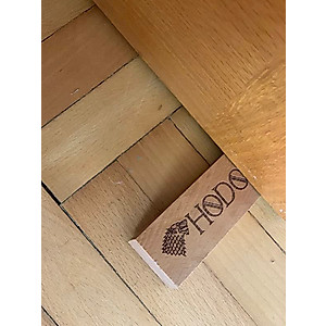 Hodor Door Stopper Natural Beech Wood Anti Slip Rubber Wedge GoT Compatible with Every Surface 2 Pack Gift Engraved Merchandise Gag