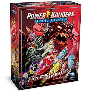 Power Rangers Deck-Building Game: Flying Higher Expansion - New Ways to Play and Win, New Playable Characters, Renegade Game Studios, Ages 14+, 1-4 Players, 30-70 Min Playing Time