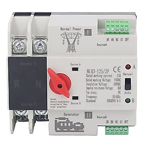 2P Dual Power Automatic Transfer Switch Generator Changeover Switch AC110V 63A Automatic Transfer Switch Generator Automatic Transfer Switch Whole House Transfer Switch