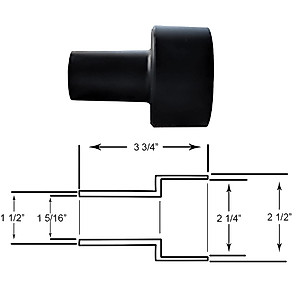 Dust Collection Fittings Shop Vac Hose Adapter Compatible With Dewalt, Ryobi, Craftsman, Rigid, Metabo Power Tools Dust Ports For Connecting To 2 1/2 Inch Dust Collector Hose / 2.5in wet dry vac hose