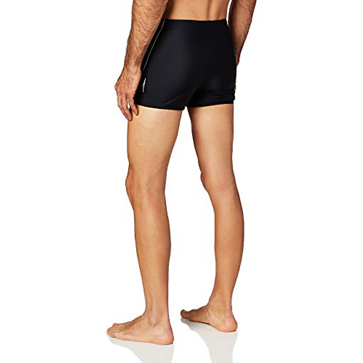 Speedo Men's Swimsuit Square Leg Splice Black/Black