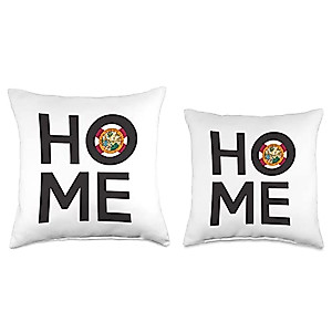 Florida Flag State of Florida Mens and Womens Throw Pillow, 16x16, Multicolor