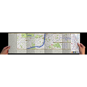 StreetSmart® London Map by VanDam - City Center Street Map of London, England - Laminated folding pocket size city travel and Tube map with all museums, attractions, hotels and sights; 2024 Edition