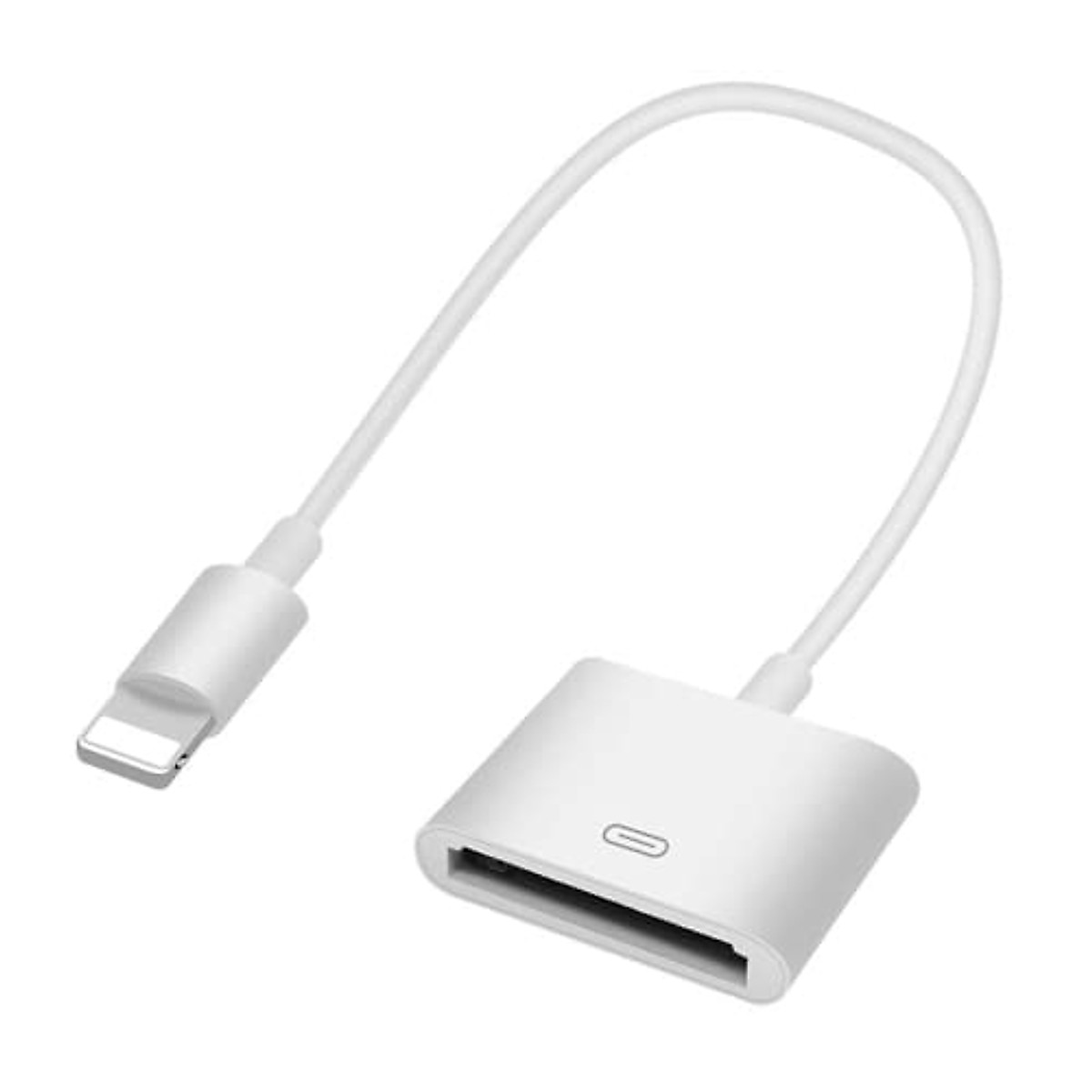 Lightning to 30-Pin Adapter, iPhone 8 Pin Male to 30 Pin Charger ipad Connector Adapter Data Sync Cable Connector Compatible iPhone 14/13/12/11/X/8/iPad/Bluetooth (White)