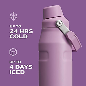 Stanley IceFlow Fast Flow Water Bottle 16 oz | Angled Spout Lid | Lightweight and Leakproof for Travel and Sports | Insulated Stainless Steel | BPA-Free | Citron